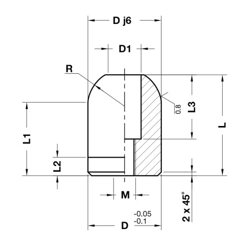 Centrovací kolík C1112