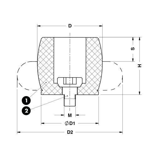 Elastomer - doraz C1751